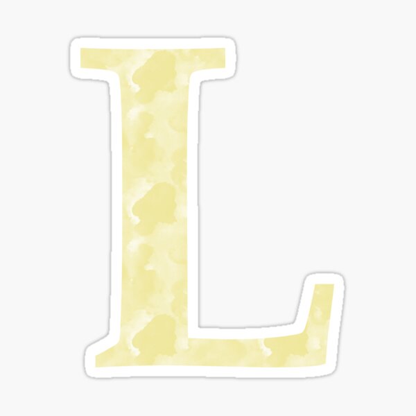 "letter L" Sticker for Sale by sadieapples | Redbubble