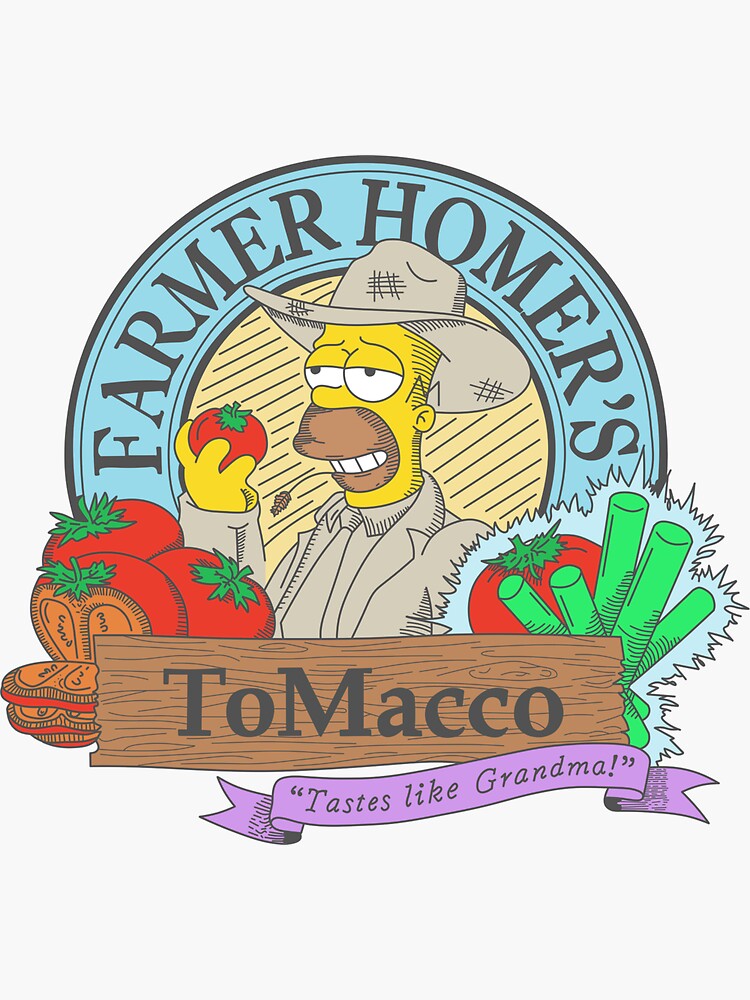 "Tomacco" Sticker for Sale by Rusembell | Redbubble