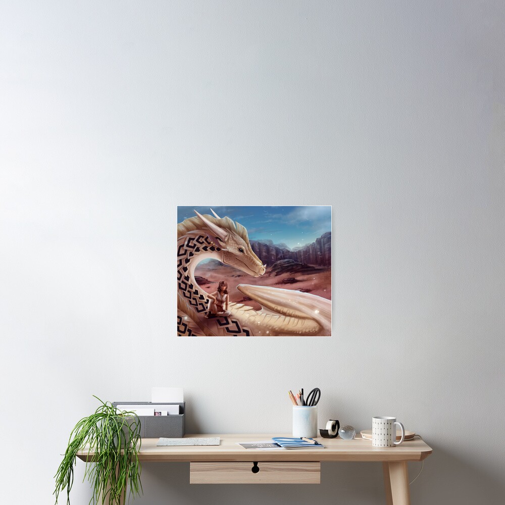 "Wings of Fire - Prince Smolder and Flower (Rose) " Poster for Sale by ...