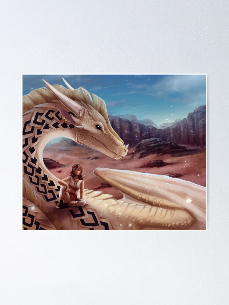 "Wings of Fire - Prince Smolder and Flower (Rose) " Poster for Sale by ...