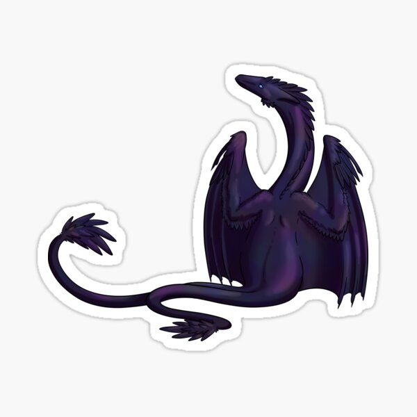 "Little Obsidian" Sticker for Sale by FoxyWings | Redbubble