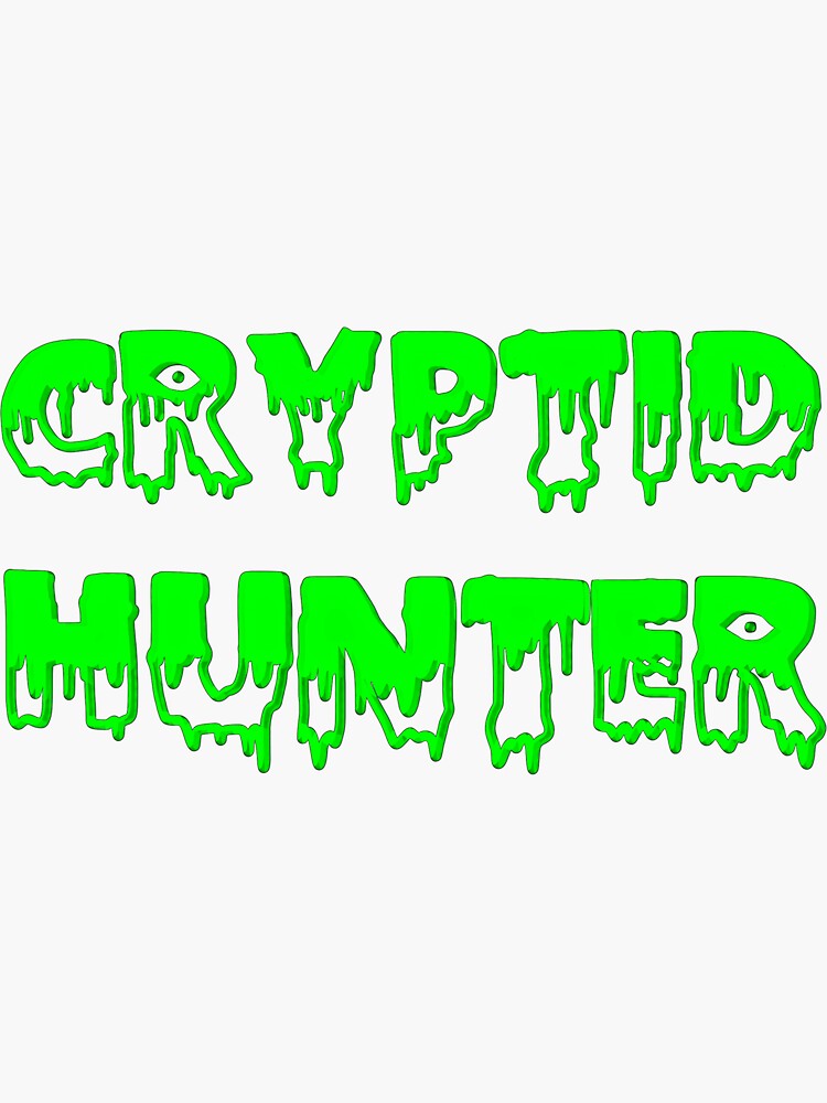 "Cryptid Hunter" Sticker for Sale by gravewxtch | Redbubble