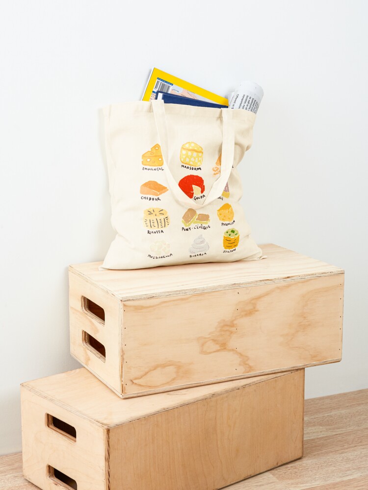 "Cheese fiend" Tote Bag for Sale by littleredcheeks | Redbubble