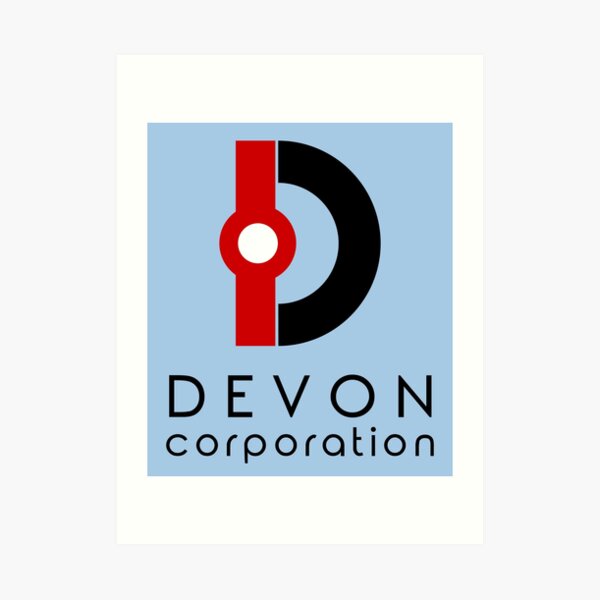 "Devon Corporation Logo (in Black)" Art Print by MagentaBlimp | Redbubble