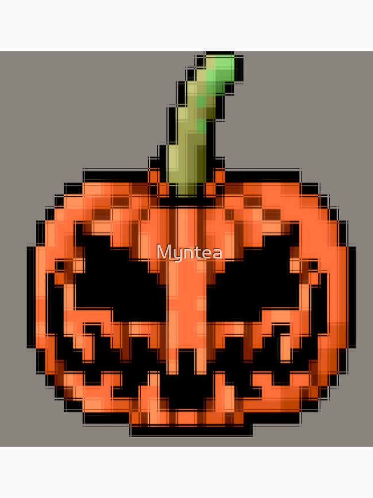 "Pixel Jack o'Lantern" Art Print for Sale by Myntea | Redbubble