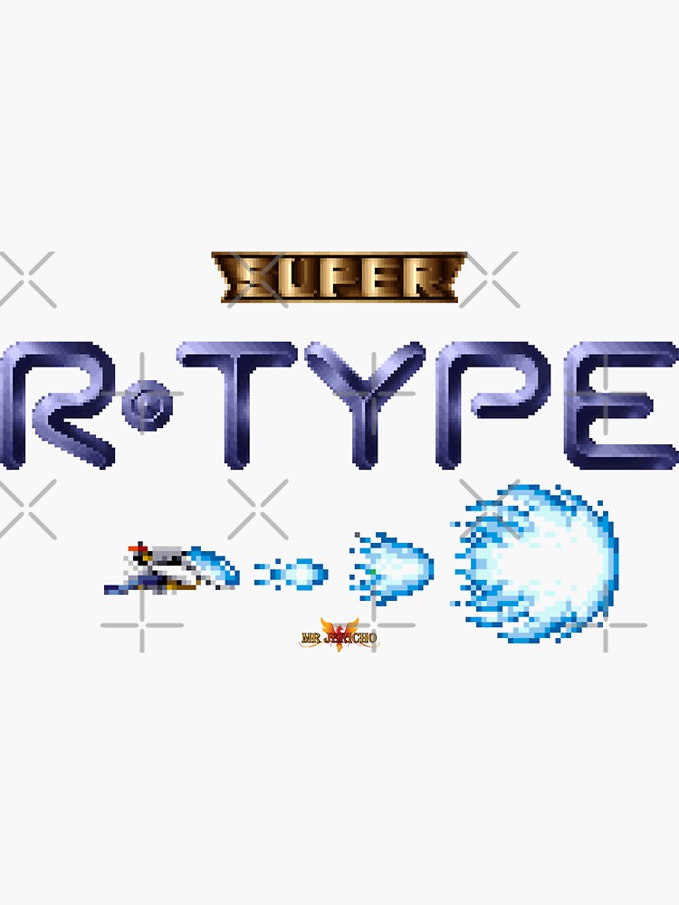 "Super R.Type spaceship" Sticker for Sale by mr-jerichotv | Redbubble