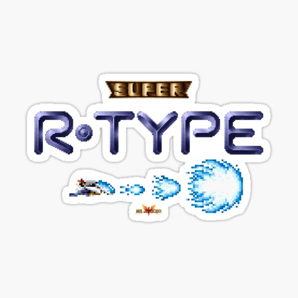 "Super R.Type spaceship" Sticker for Sale by mr-jerichotv | Redbubble
