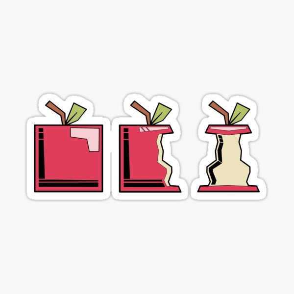 "Eating Apples " Sticker for Sale by ArtomalyArt | Redbubble
