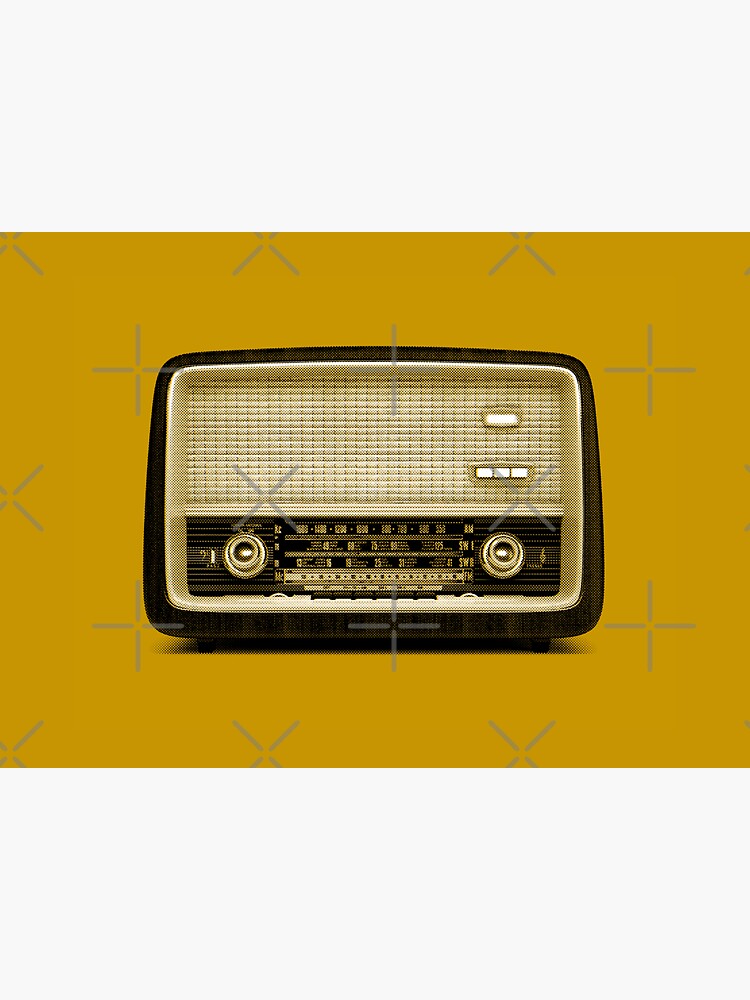"Retro Radio" Sticker for Sale by markvickers41 | Redbubble