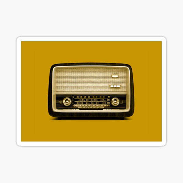 "Retro Radio" Sticker for Sale by markvickers41 | Redbubble