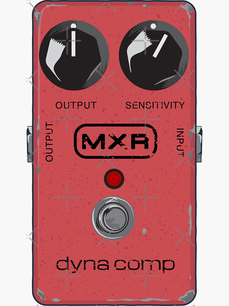 "MXR Dyna Comp Guitar Pedal" Sticker for Sale by WASABISQUID | Redbubble