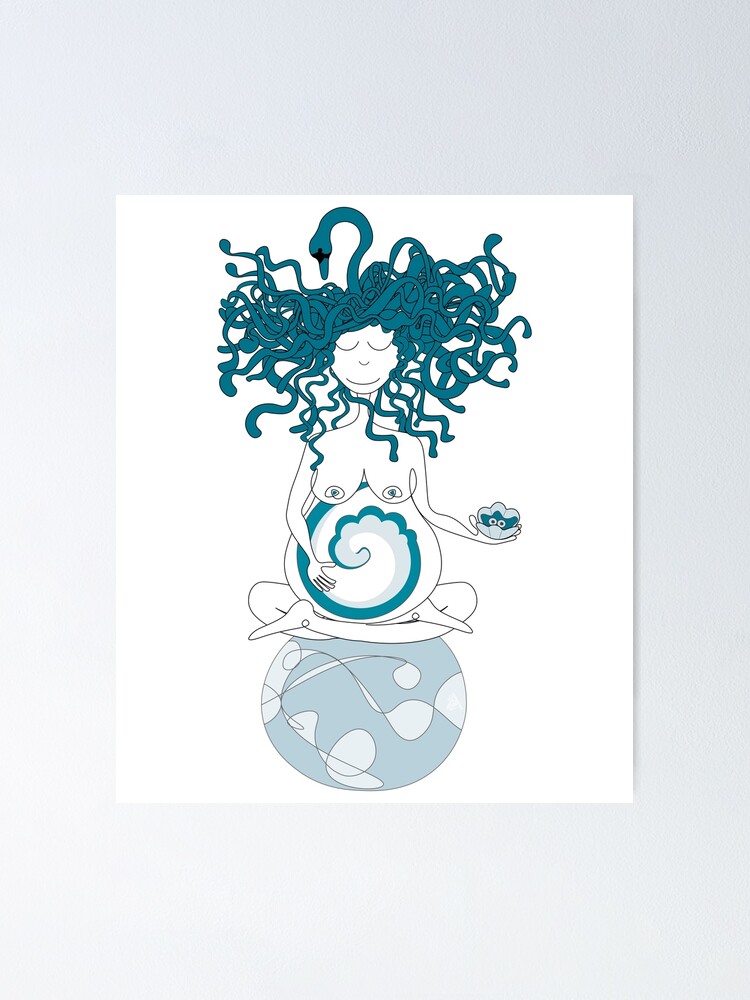 Póster «Arquetipo de la madre en su Luna Llena» de Vinyet | Redbubble