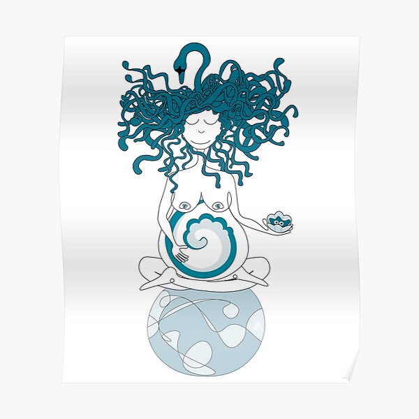 Póster «Arquetipo de la madre en su Luna Llena» de Vinyet | Redbubble