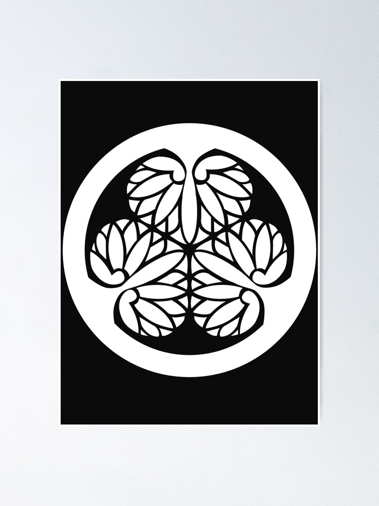 "Tokugawa Kamon Japanese Crest, Japan Pattern" Poster for Sale by Ambient189 | Redbubble