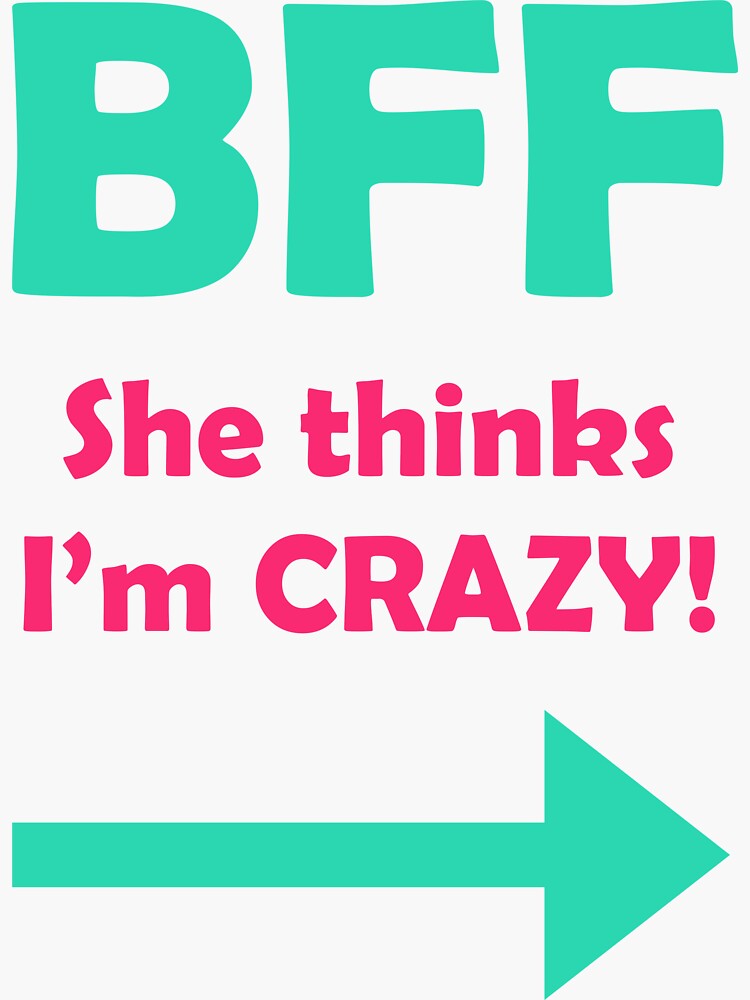 "BFF" Sticker by artvia | Redbubble