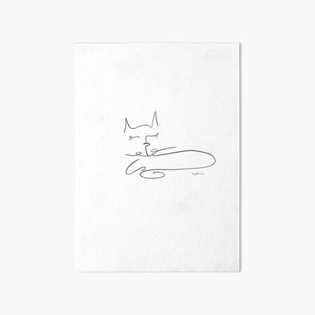 "Catty" Art Board Print by sophiaemilyart | Redbubble
