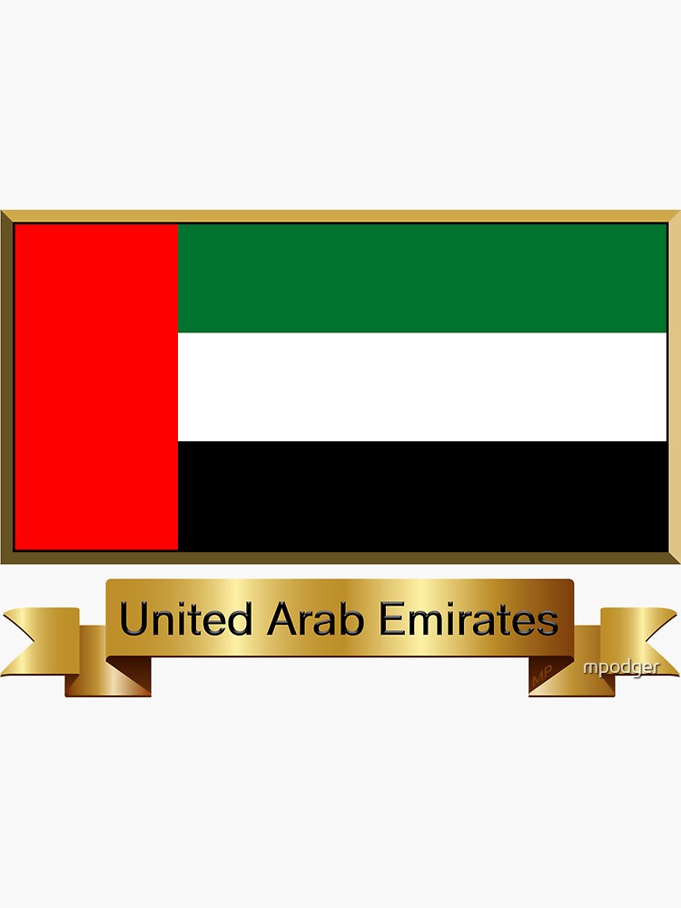 "United Arab Emirates Flag Stickers, Masks, Gifts & Products (N ...
