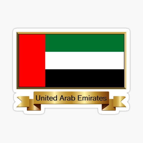 "United Arab Emirates Flag Stickers, Masks, Gifts & Products (N ...