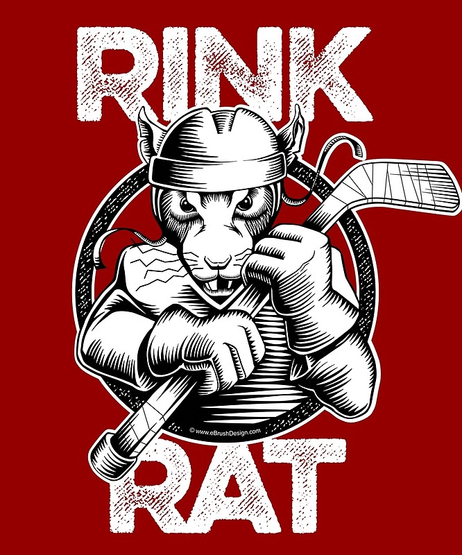"Hockey Rink Rat" by eBrushDesign | Redbubble