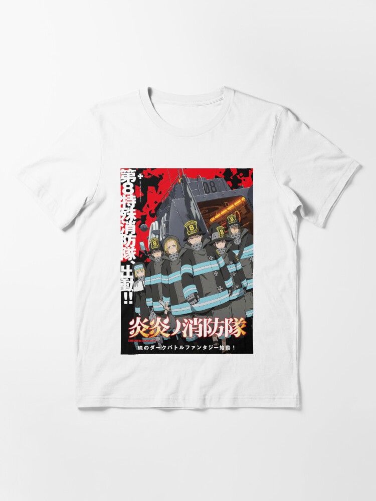 "Fire Force poster" T-shirt for Sale by fusudrama | Redbubble | japan ...