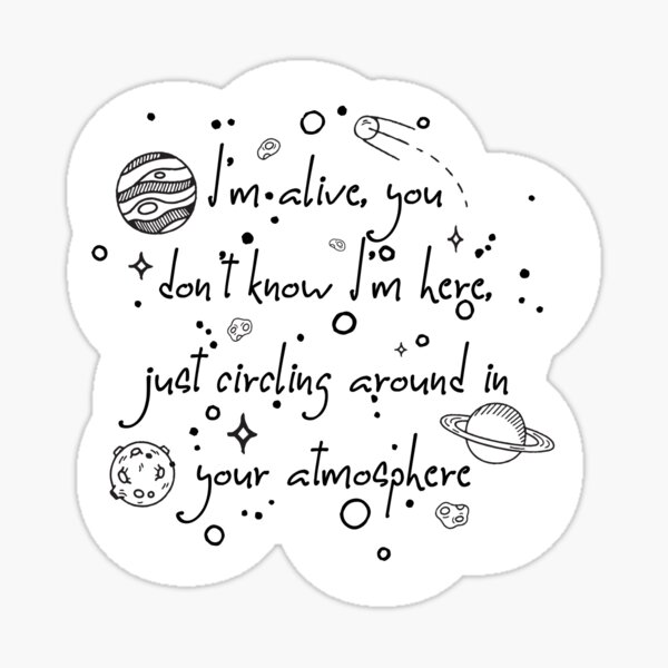 "Circling Around..." Sticker for Sale by Moe-Chi | Redbubble