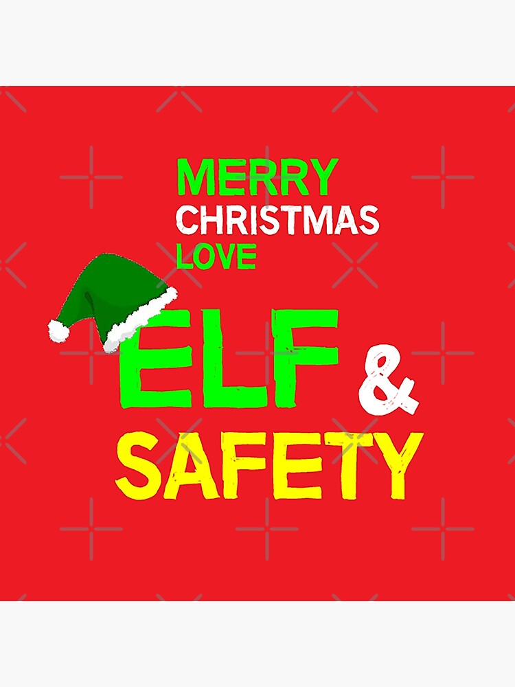 "Merry Christmas Elf & Safety Shirt - Funny Elf & Safety Card - Funny ...