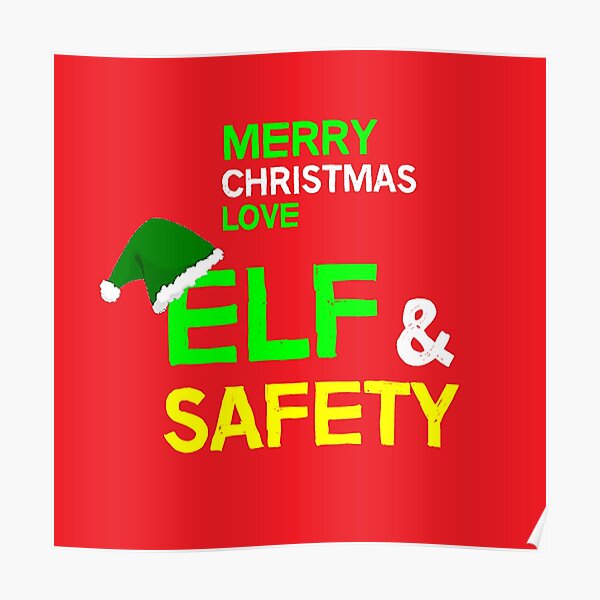 "Merry Christmas Elf & Safety Shirt - Funny Elf & Safety Card - Funny ...