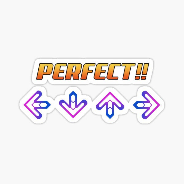 "DDR Perfect Arrows" Sticker for Sale by SamJanes91 | Redbubble
