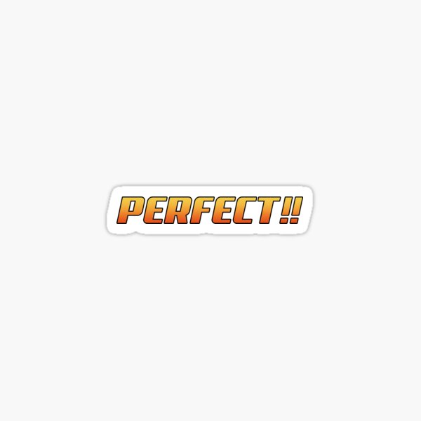 "DDR: PERFECT" Sticker for Sale by SamJanes91 | Redbubble