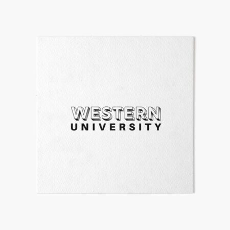 "Western University Logo (Graphic)" Art Board Print for Sale by stickel ...