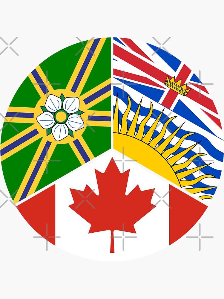 "Abbotsford British Columbia Canada Flag" Sticker for Sale by Celticana ...