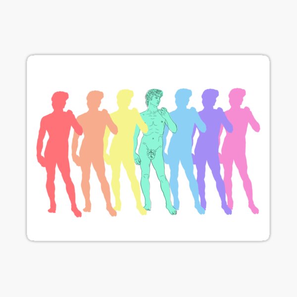 "retro David sculpture" Sticker by parduel99 | Redbubble