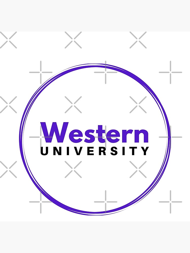 "Western University Circle Logo" Art Print for Sale by stickel | Redbubble