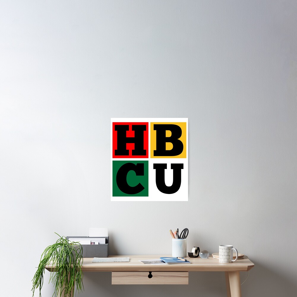 "HBCU Grad Block Letters" Poster for Sale by blackartmatters | Redbubble