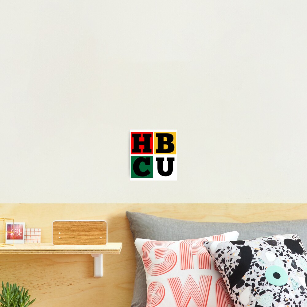"HBCU Grad Block Letters" Photographic Print for Sale by ...