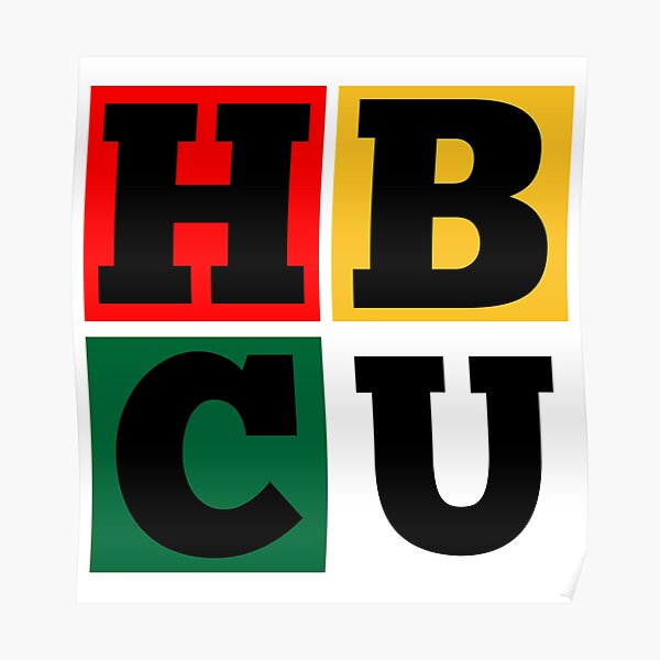 "HBCU Grad Block Letters" Poster for Sale by blackartmatters | Redbubble