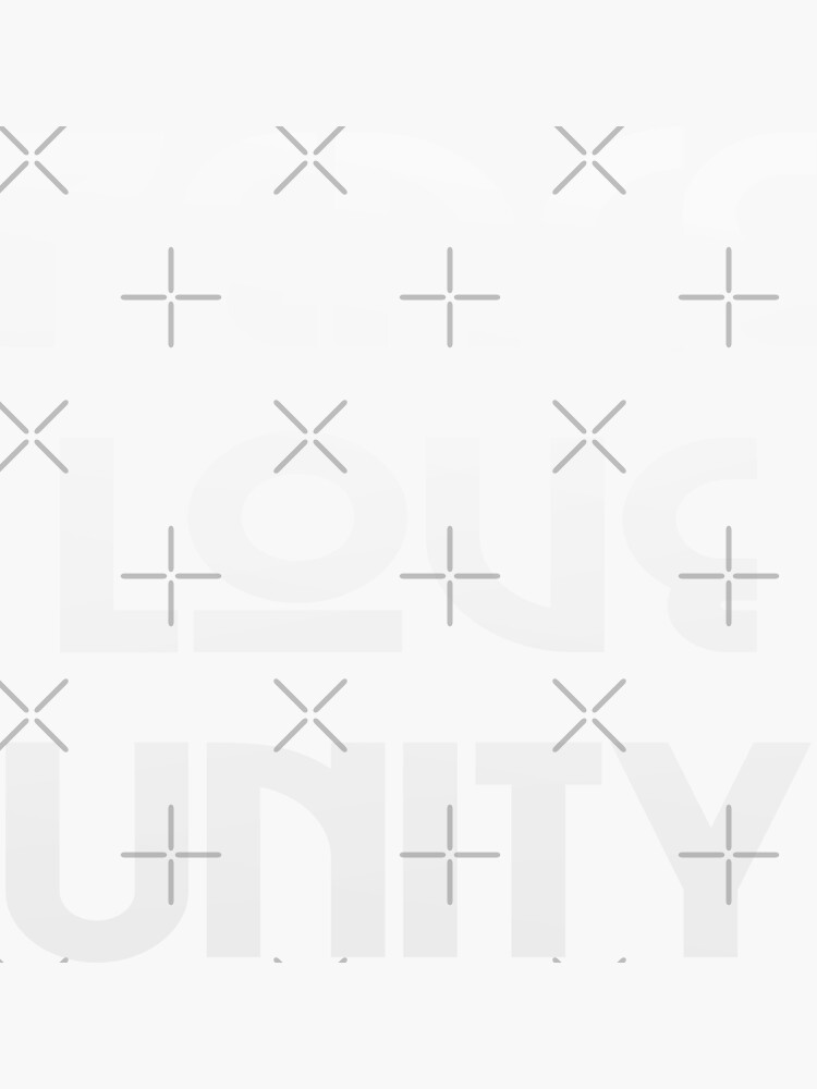 "Peace, Love, Unity // White Text" Sticker for Sale by velvetearth ...