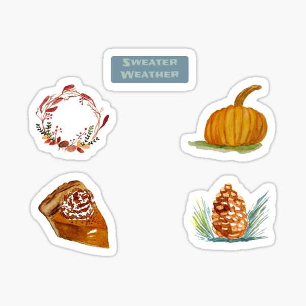 "Fall Sticker Sheet" Sticker by creativecorral | Redbubble