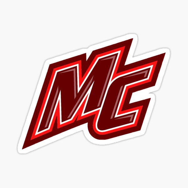 "Merrimack College ‘MC’ Logo in Red" Sticker by mlccreatives | Redbubble