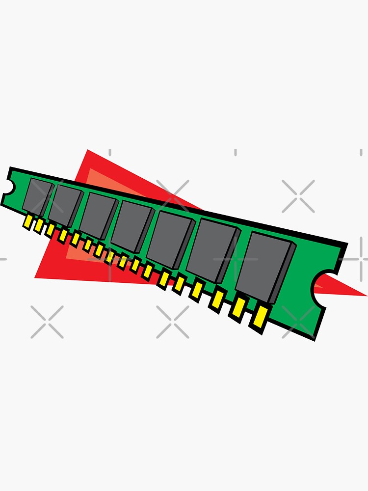"Ram Chip" Sticker by SamuelMolina | Redbubble