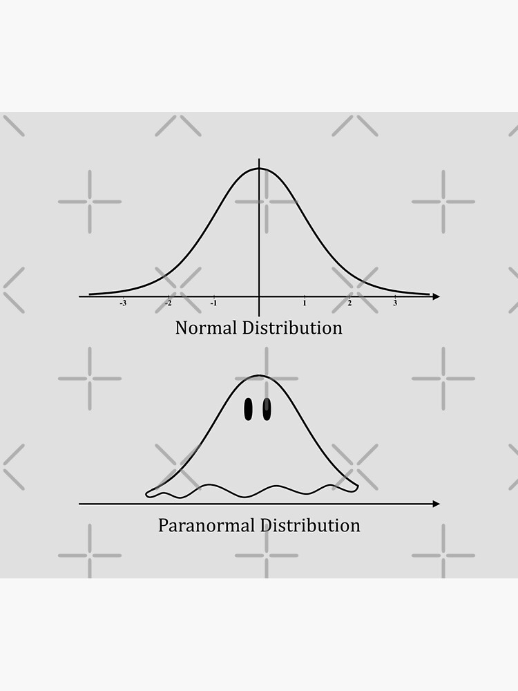 "Normal Distribution, Paranormal Distribution Math Gift" Poster for ...