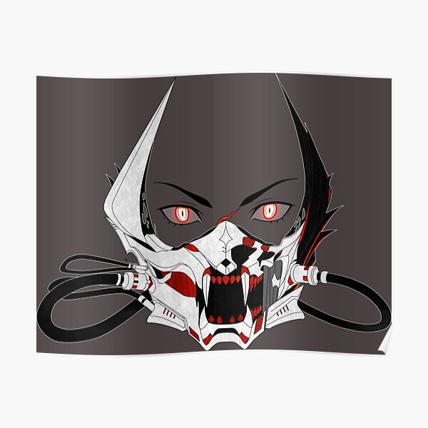 "Code Vein - Hound Mask" Poster by AnruiMurasaki | Redbubble
