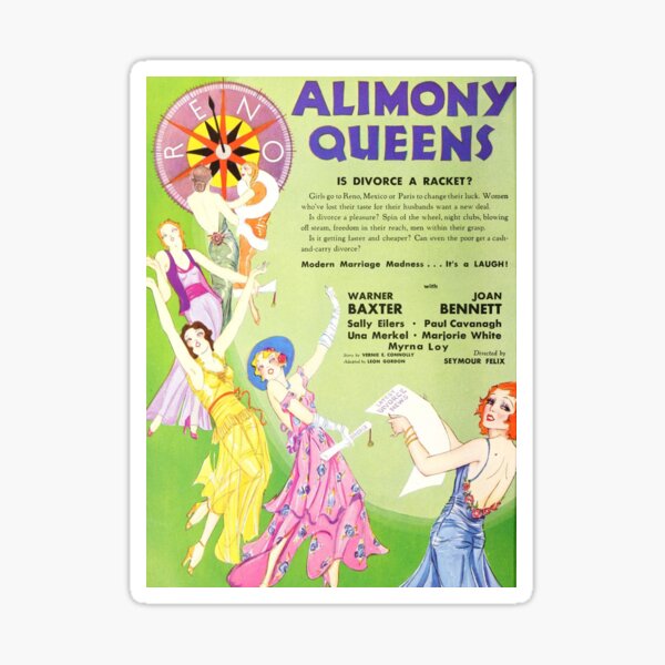 "Alimony Queens pre-code film sexy art flappers vamps " Sticker for ...