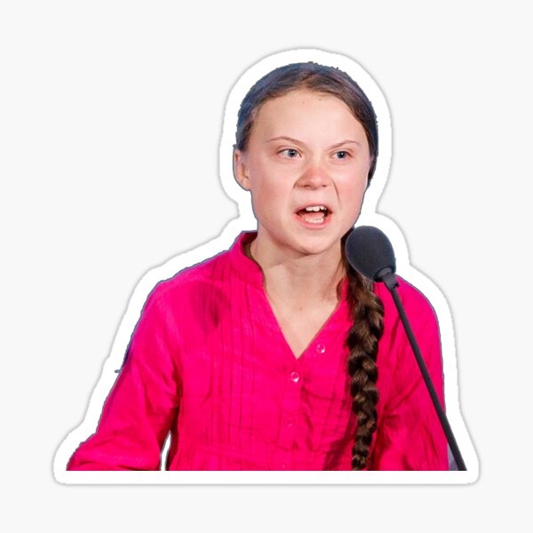 "Greta Thunberg" Sticker for Sale by LSBAY | Redbubble