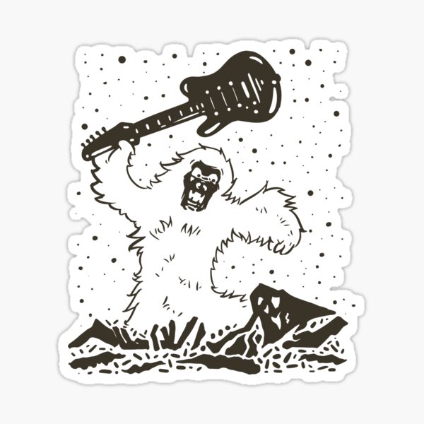 "Bigfoot Smashing Guitar / Hard Rock Heavy Metal Squatchy Mystery ...