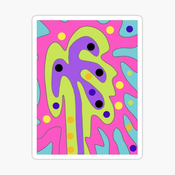 "Hippy tree" Sticker for Sale by Palfiec | Redbubble