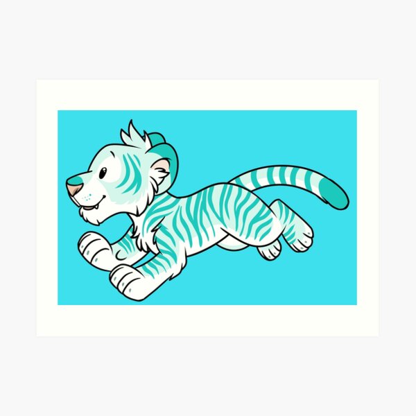 "Nightsaber Cub - Winterspring" Art Print for Sale by DancingHare ...