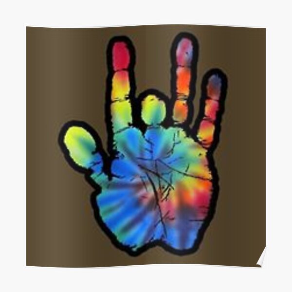 Jerry Garcia Hand Posters | Redbubble
