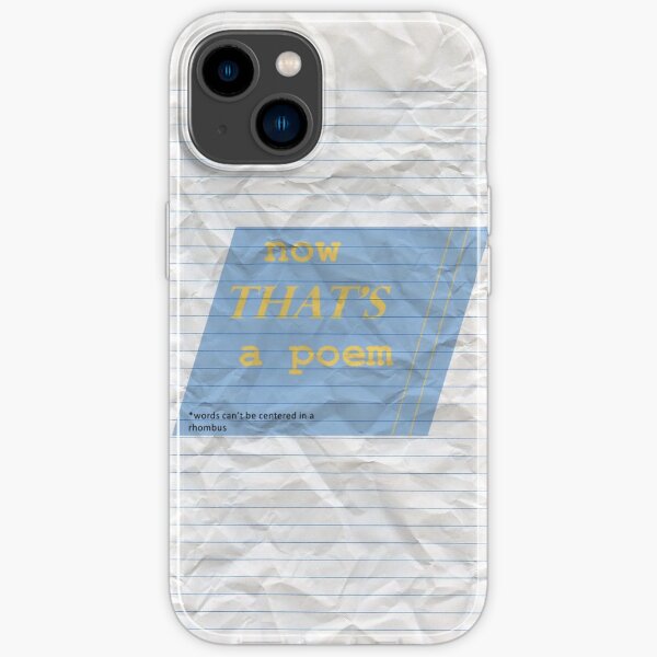 "Now That's A Poem" iPhone Case for Sale by nowthatsapoem | Redbubble