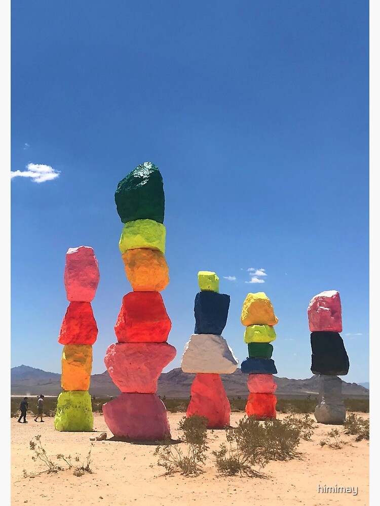 "Seven Magic Mountains in Nevada" Spiral Notebook by himimay | Redbubble
